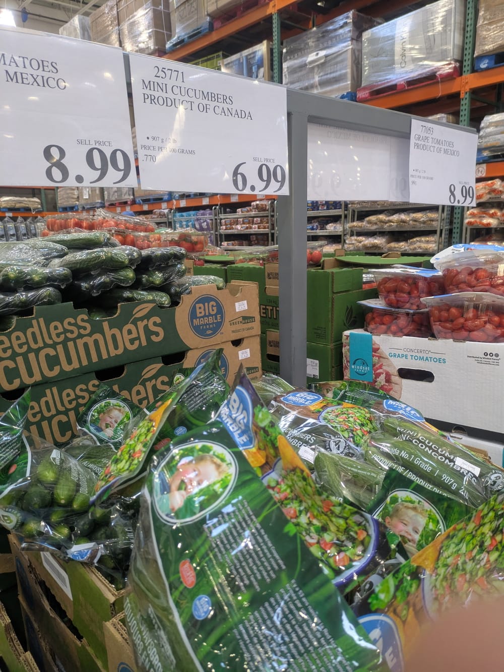 Canadian items at Costco
