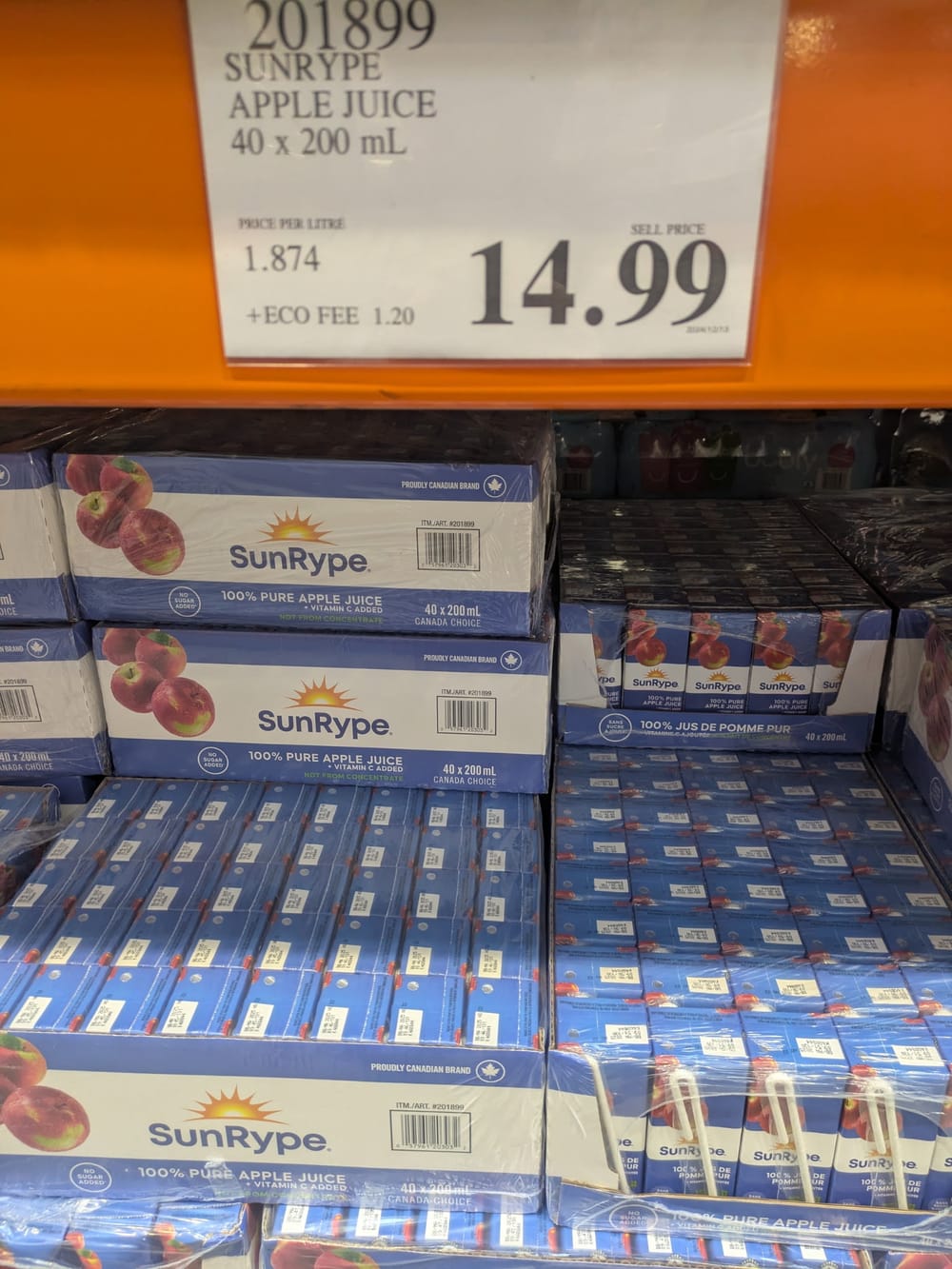 Canadian items at Costco