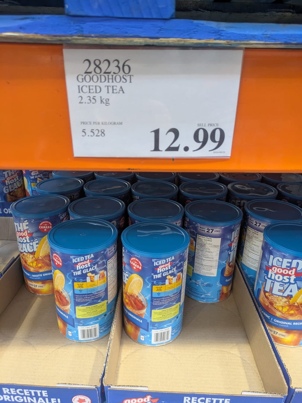 Canadian items at Costco