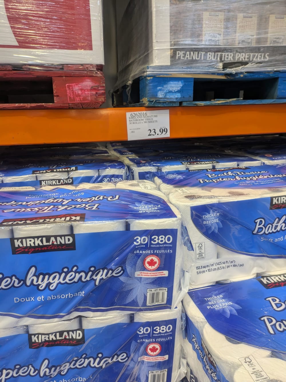 Canadian items at Costco