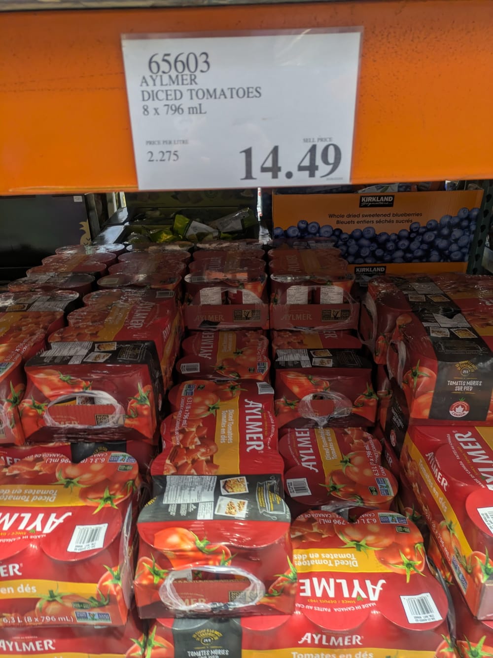 Canadian items at Costco